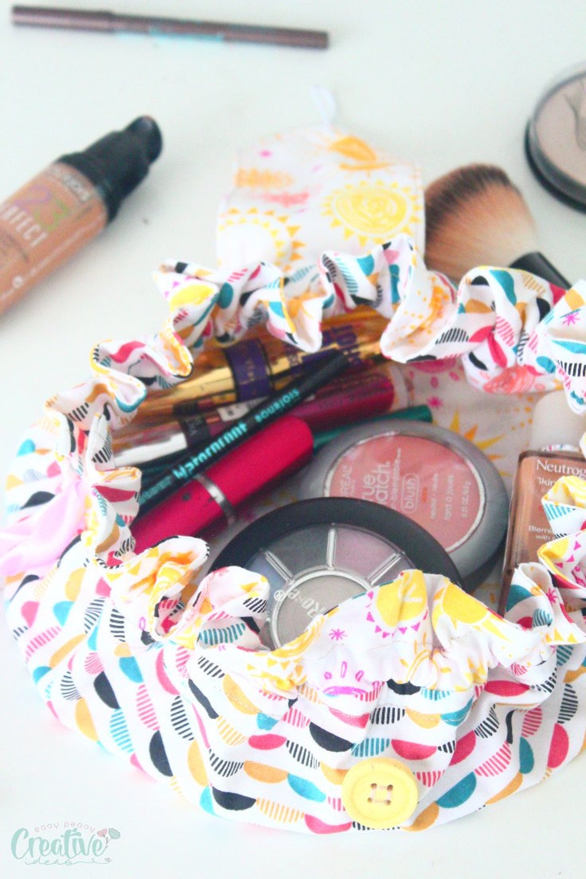 Makeup Bag Sewing Pattern Mini Makeup Bag Sewing Pattern - Etsy