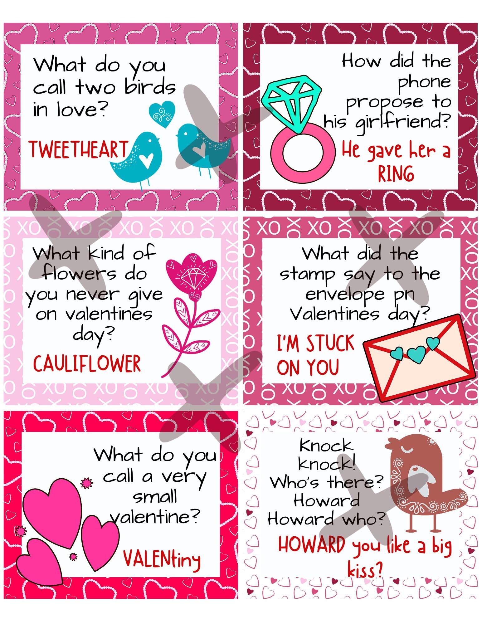 Valentine's Day Lunch Box Jokes Printables, Valentine Printables, Lunch ...