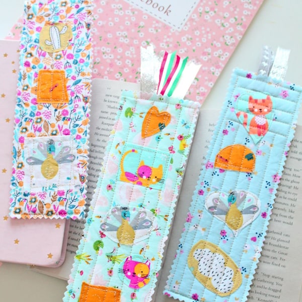 Quilted Bookmarks - Etsy