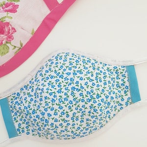 No Elastic Fabric Face Mask With Filter Pocket, Fabric Face Mask ...