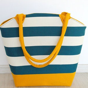 Round Opening Tote Bag Sewing Pattern, Round Tote Bag, Round Top Tote ...