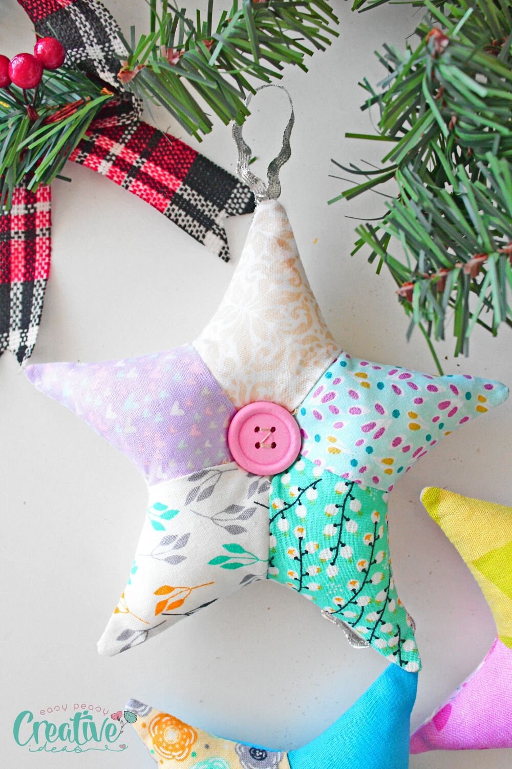 Patchwork Star Ornaments Sewing Pattern Patchwork Stars Star - Etsy