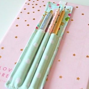 DIY Notebook Elastic Pen Holder - Instant Download Step-by-step Tutorial, Notebook Pen Holder ...