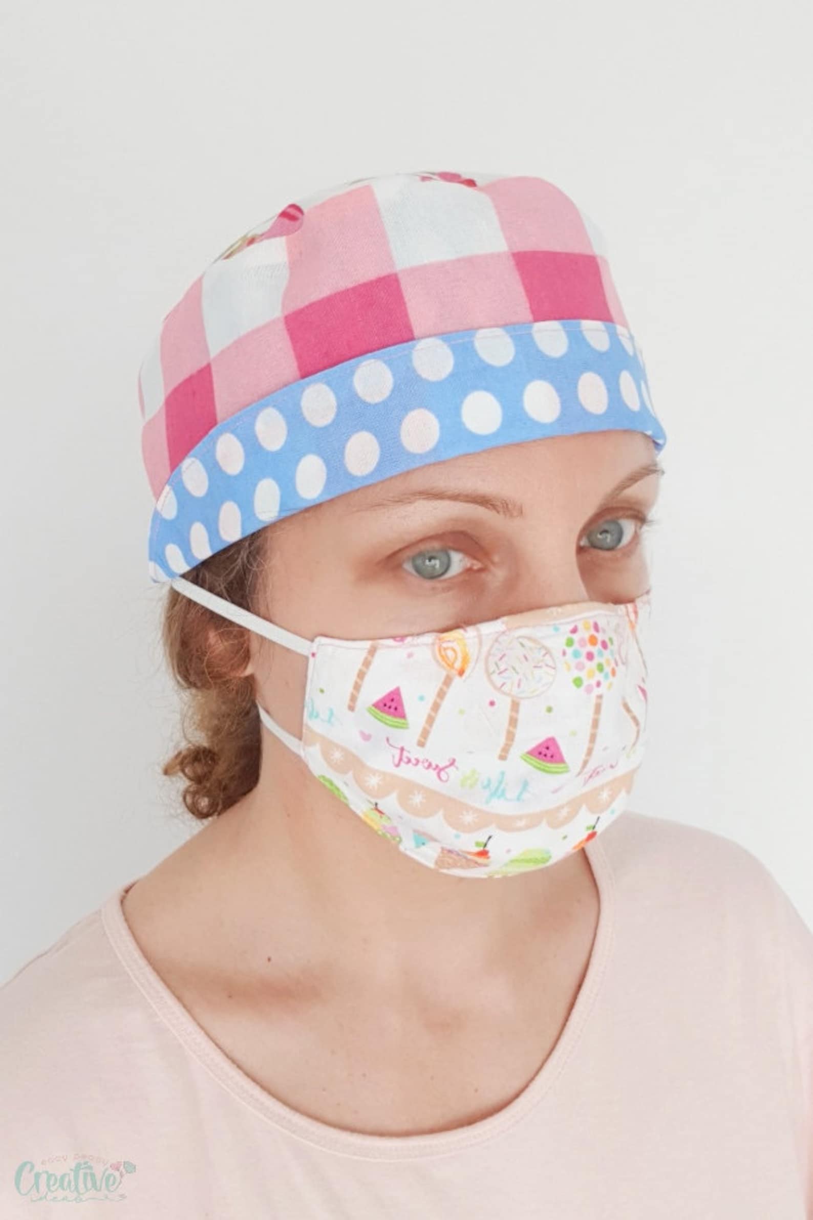Reversible Scrub Cap Pattern - Etsy