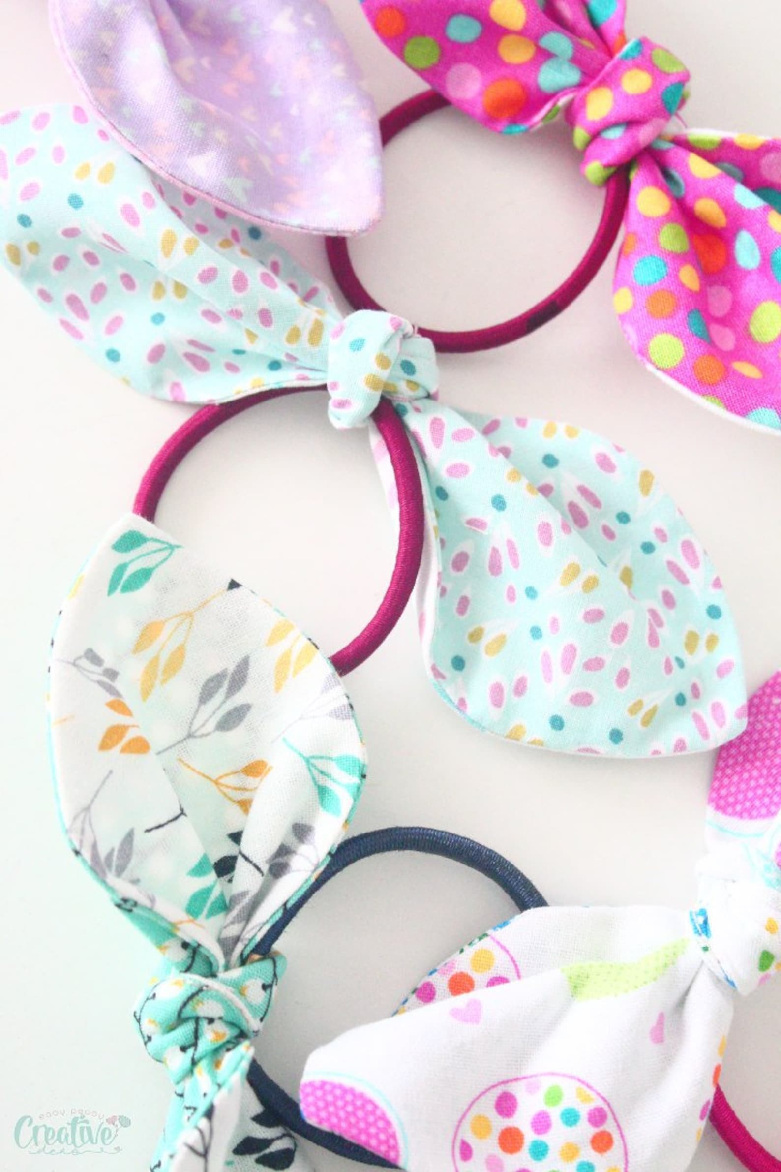 Knotted Hair Ties Sewing Pattern Knot Hair Ties Fabric Hair - Etsy