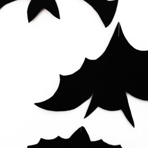 Hanging Bats Templates, Halloween Bat Decor DIY, Bat Cut Out Template ...