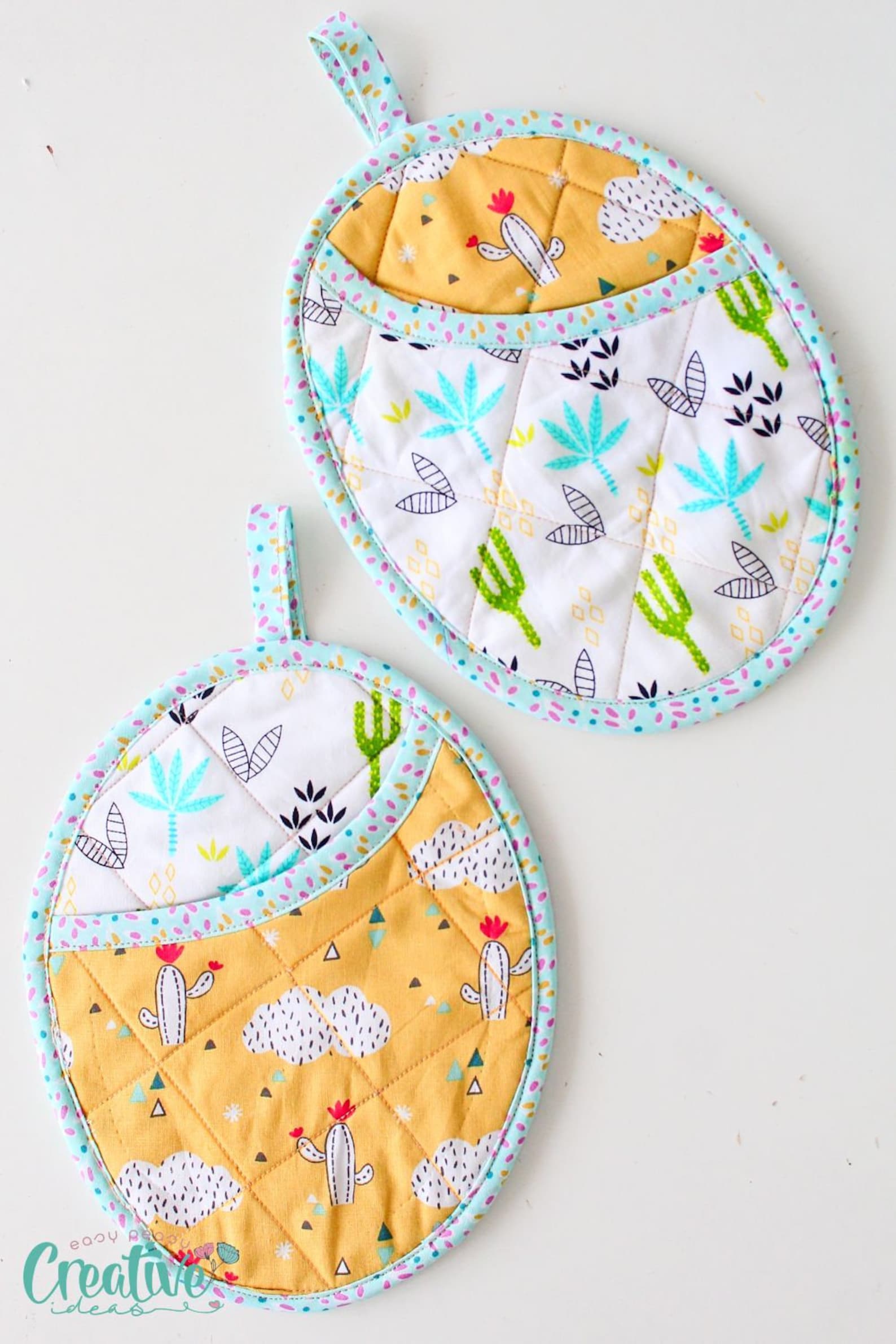 Oval Pocket Pot Holders Sewing Pattern Pot Holders - Etsy