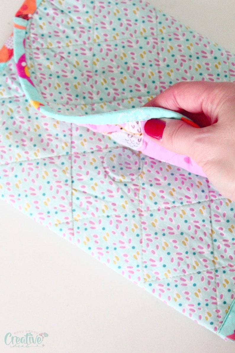 Quilted Table Case Sewing Pattern DIY Tablet Case How to - Etsy