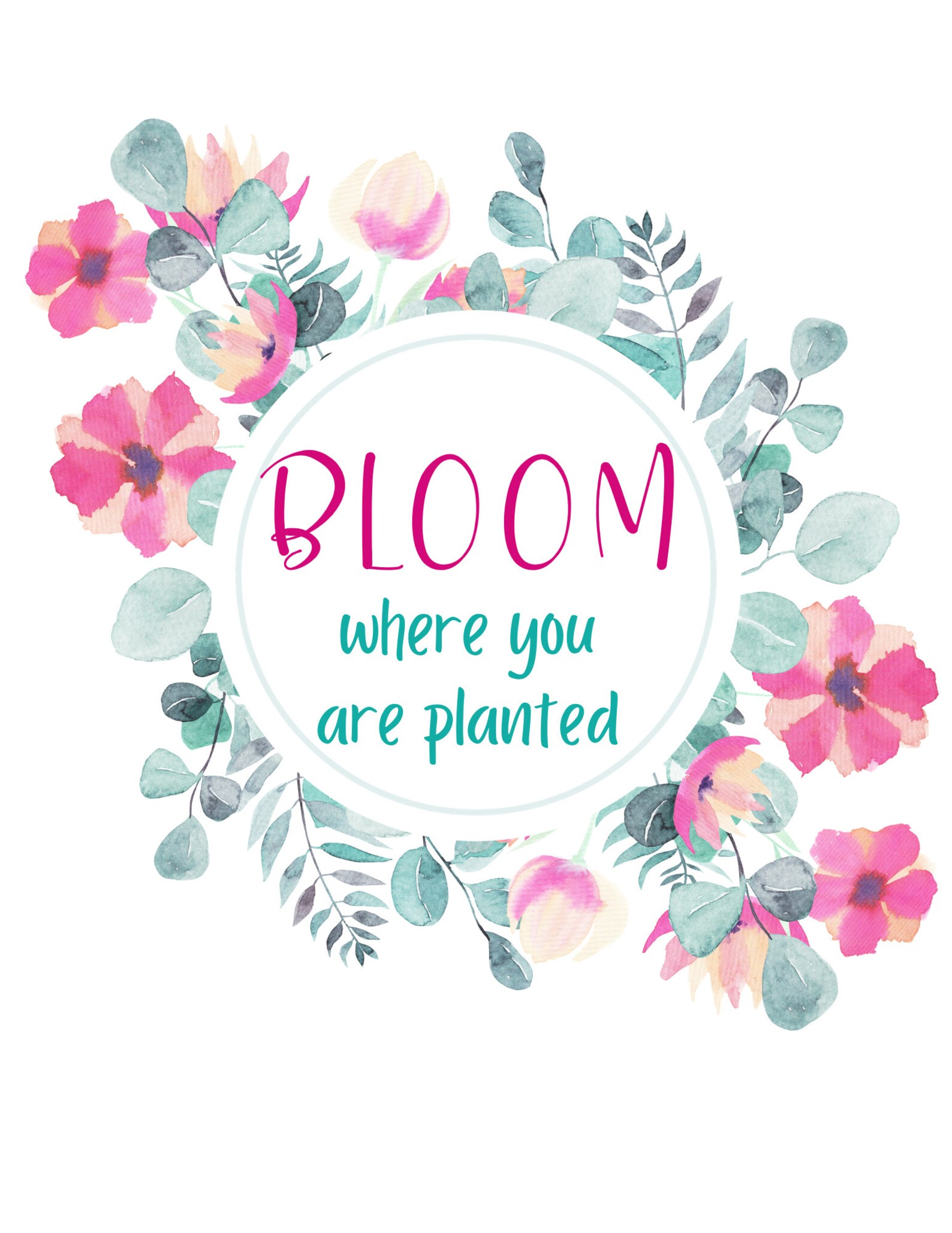 Spring Wall Art Printable Spring Wall Art Spring Printables - Etsy