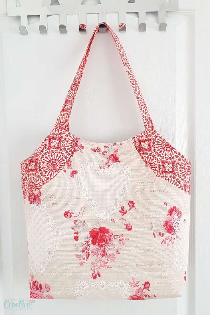 Deep Front Pocket Tote Bag Pattern Pocket Tote Bag Pattern - Etsy