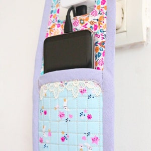 Quilted Phone Charger Holder Pattern, Phone Charger Holder, Mobile ...