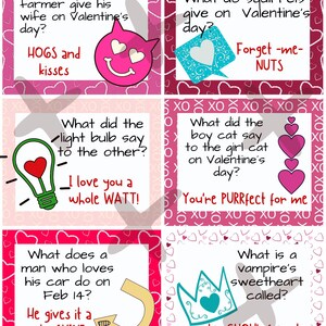 Valentine's Day Lunch Box Jokes Printables, Valentine Printables, Lunch ...