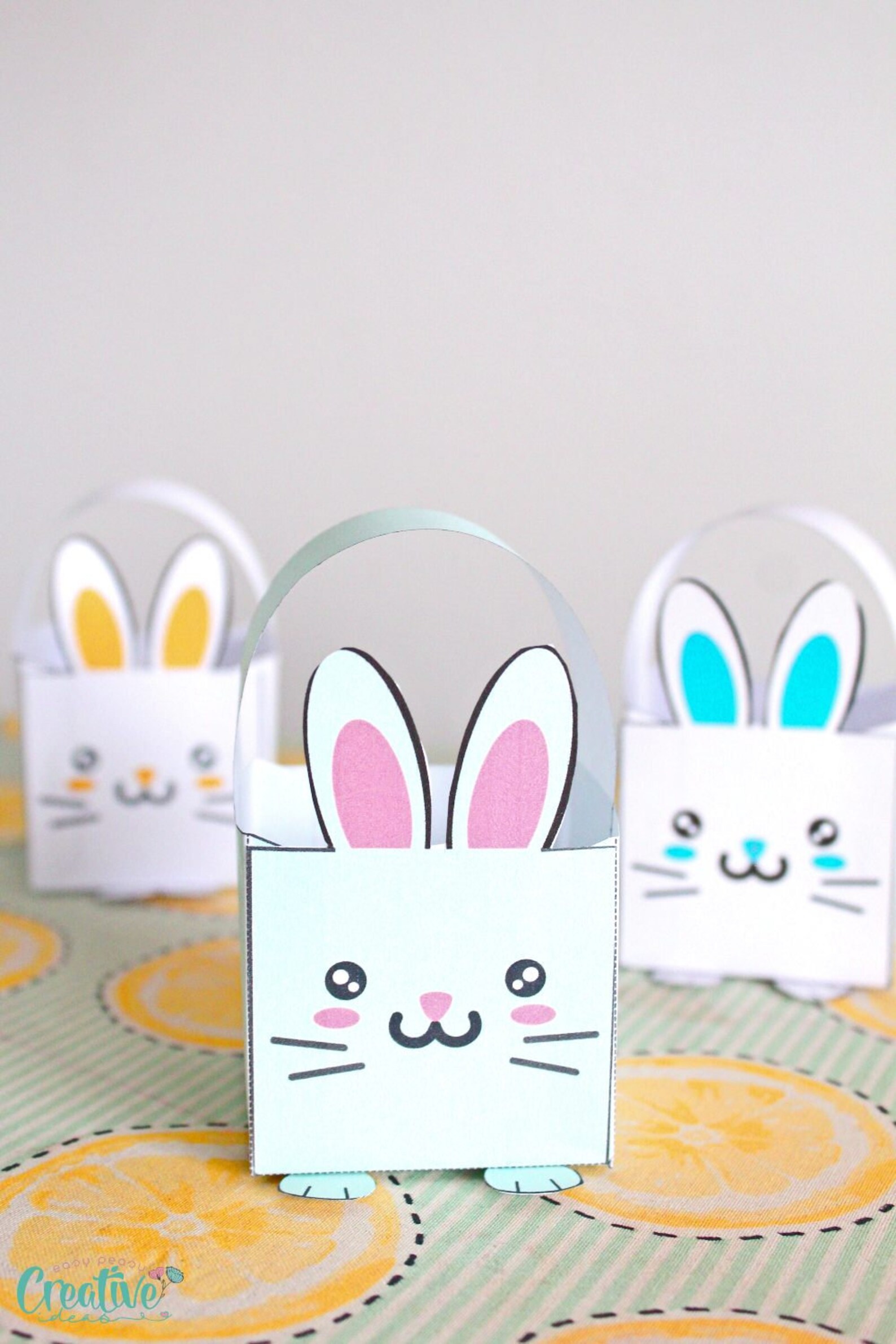 Printable Easter Basket, Easter Basket Craft, Easter Basket Template ...