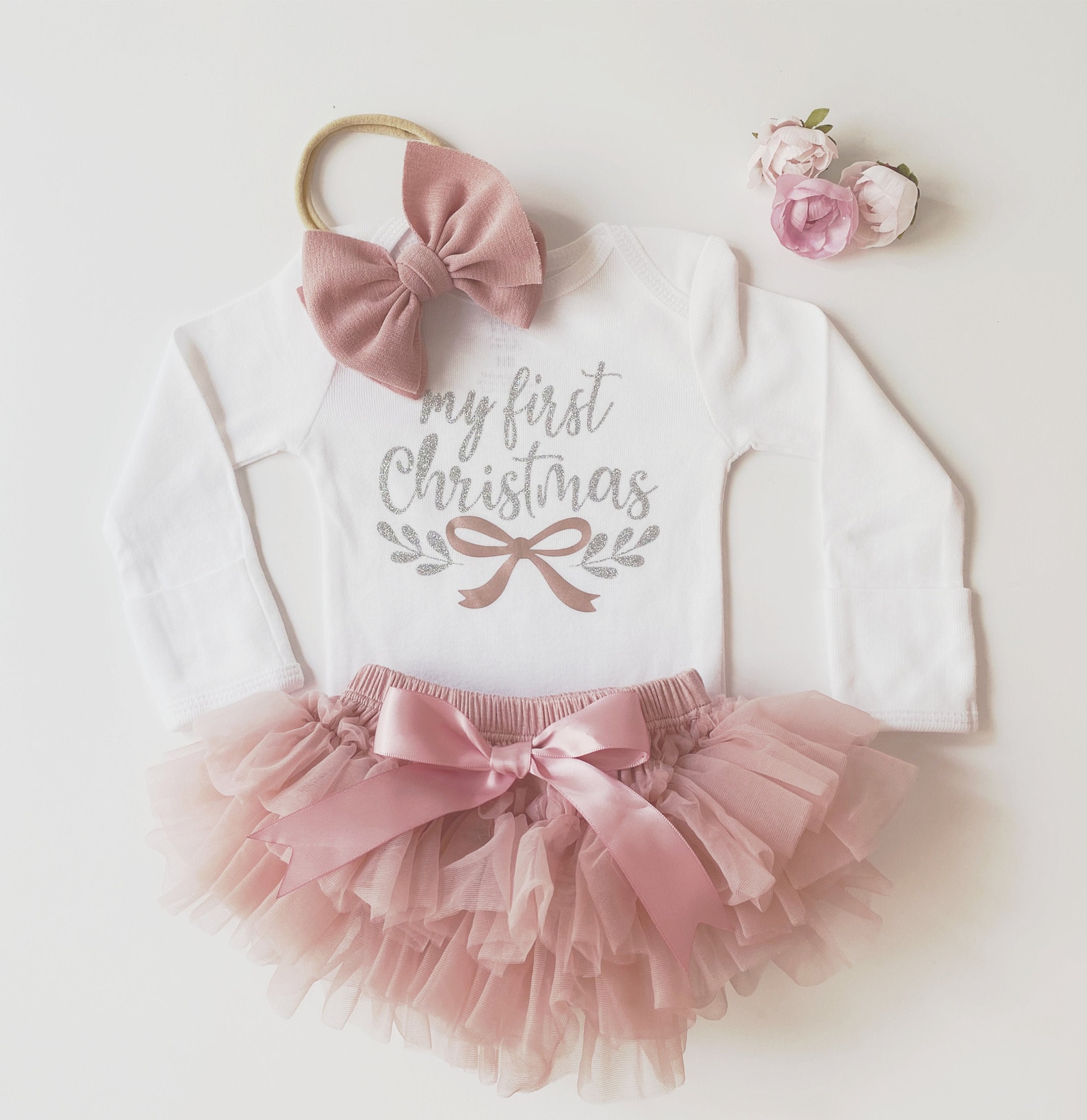 Baby Girl Christmas Outfit, Newborn Christmas Dress, Infant My First ...