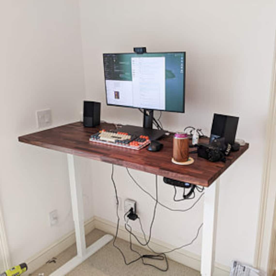 Sit Stand Desk Combo Complete BYO desk set made in USA w | Etsy