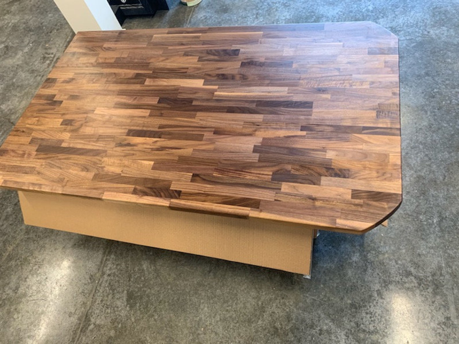 Pretty Walnut Butcher Block Desktop, 25-30 X 48 to 72 Inch Long USA ...