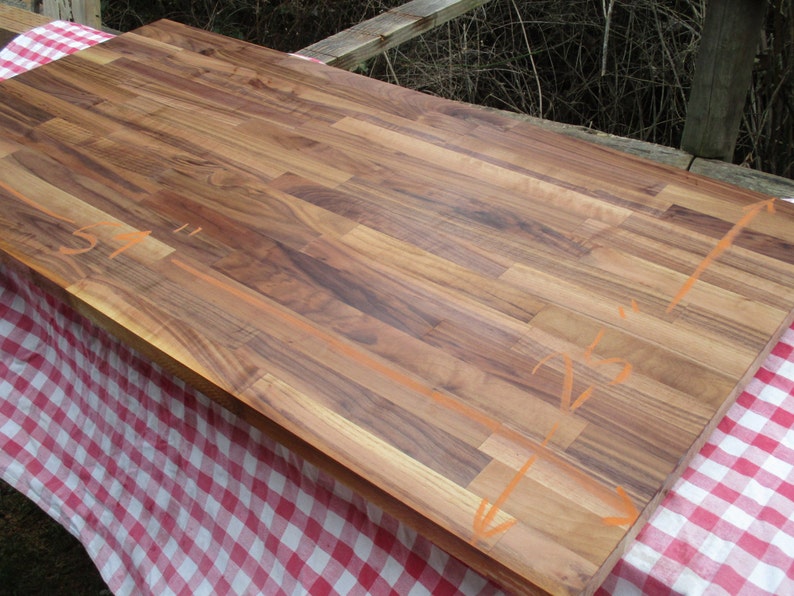 Pretty Walnut Butcher Block Desktop 25-30 X 48 to 72 - Etsy
