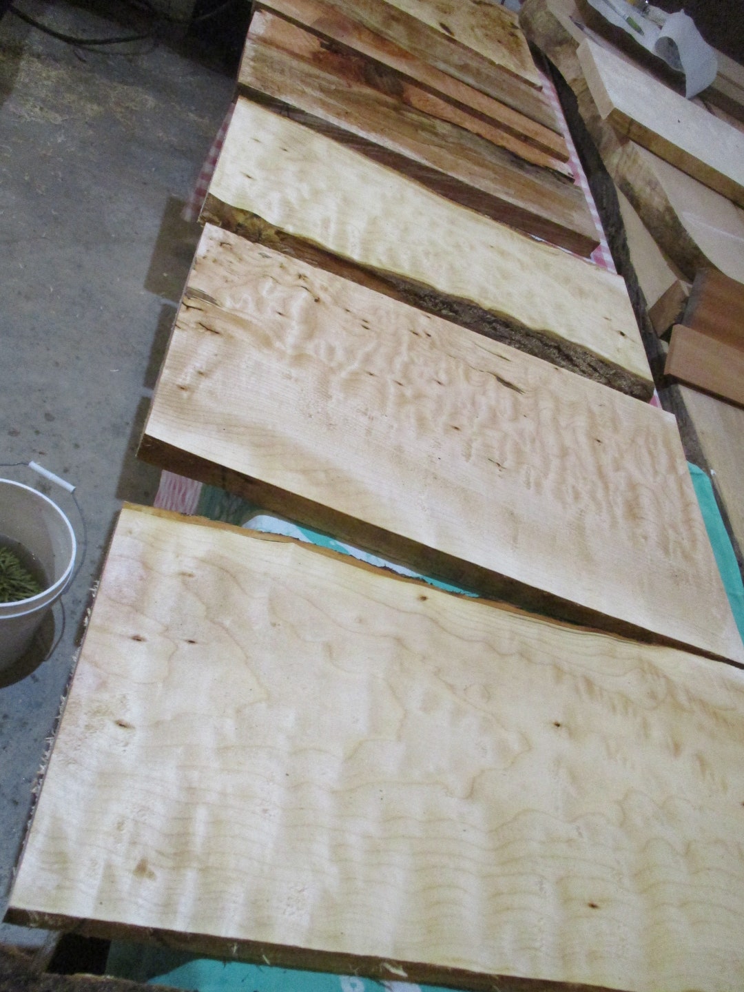 Maple Planks ( Large) ,boards of Figured Maple ( Quilt, Flame, Burl Etc ...