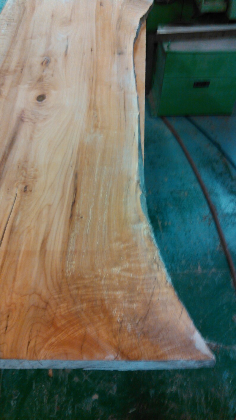 Live Edge Maple Table/desk Figured and Quilted Maple Slab 9 | Etsy