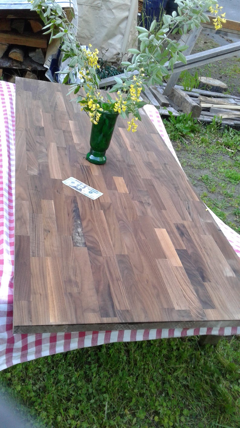 30 x 60 72 Walnut Butcher Block top desk | Etsy