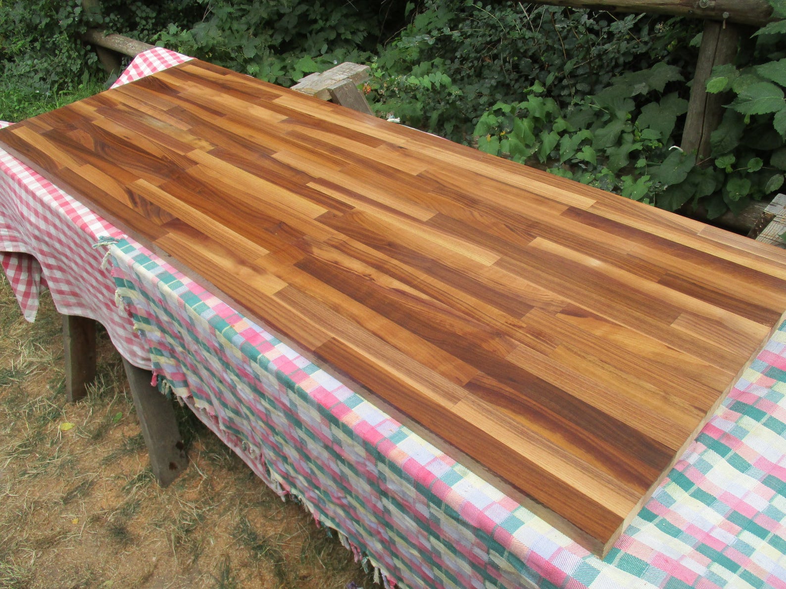 Butcher Block Walnut Desk Top 25 and 30 Wide | Etsy