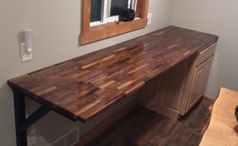 30" X 60"- 72" Walnut Butcher Block Top- Desk- Workstation-computer ...