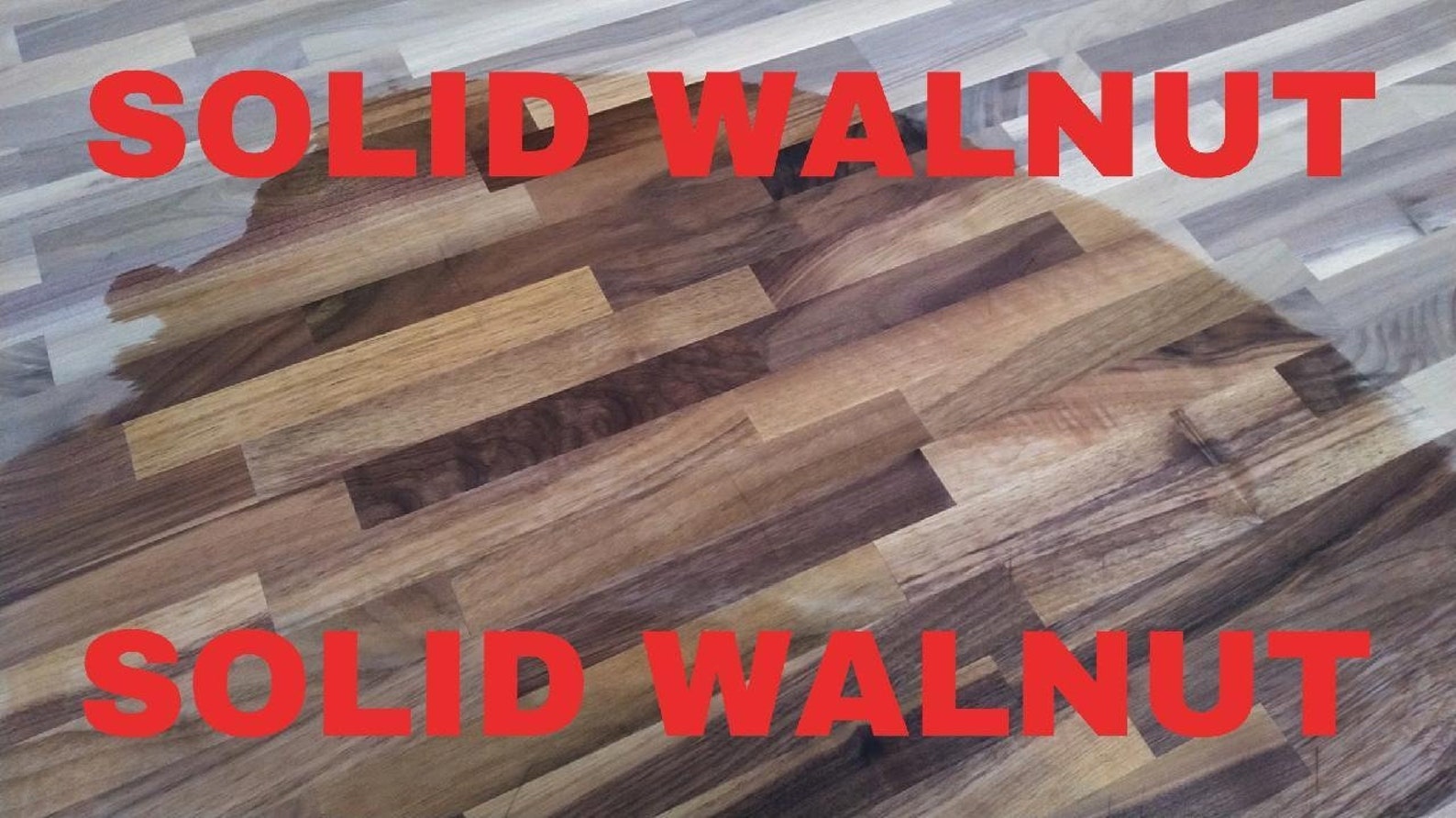 Pretty Walnut Butcher Block Desktop, 25-30" X 48 to 72 Inch Long USA ...
