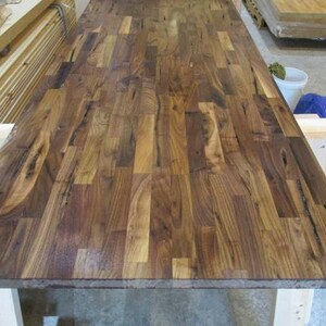 8 Foot Distressed Walnut 1.25 X 25"wide X 96 Gorgeous Laid Out Black ...