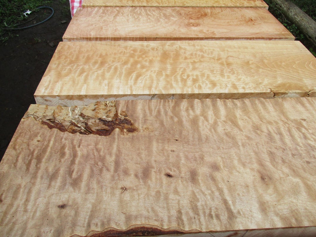 Maple Billets,boards of Figured Maple ( Quilt, Flame, Burl, Spault ...