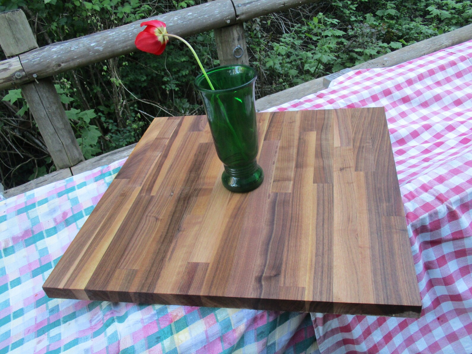 Cafe Table Butcher Block, Walnut Butcher Block Table, Table Top, Cafe ...
