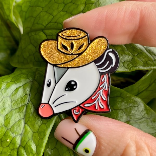 Cowboy Enamel Pin - Etsy