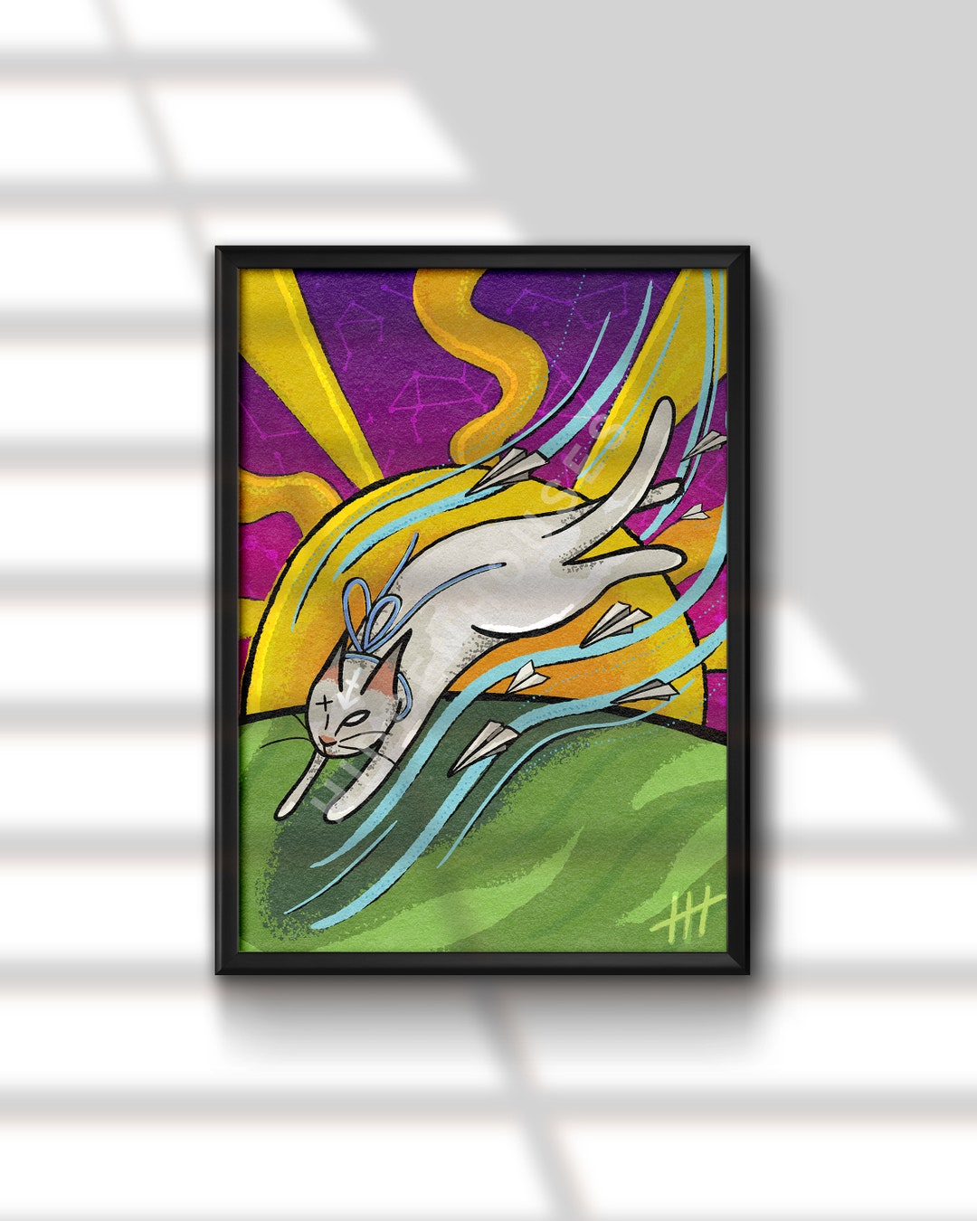Makka: the Cat of the Cosmos the Suncatcher Print 8.5 - Etsy