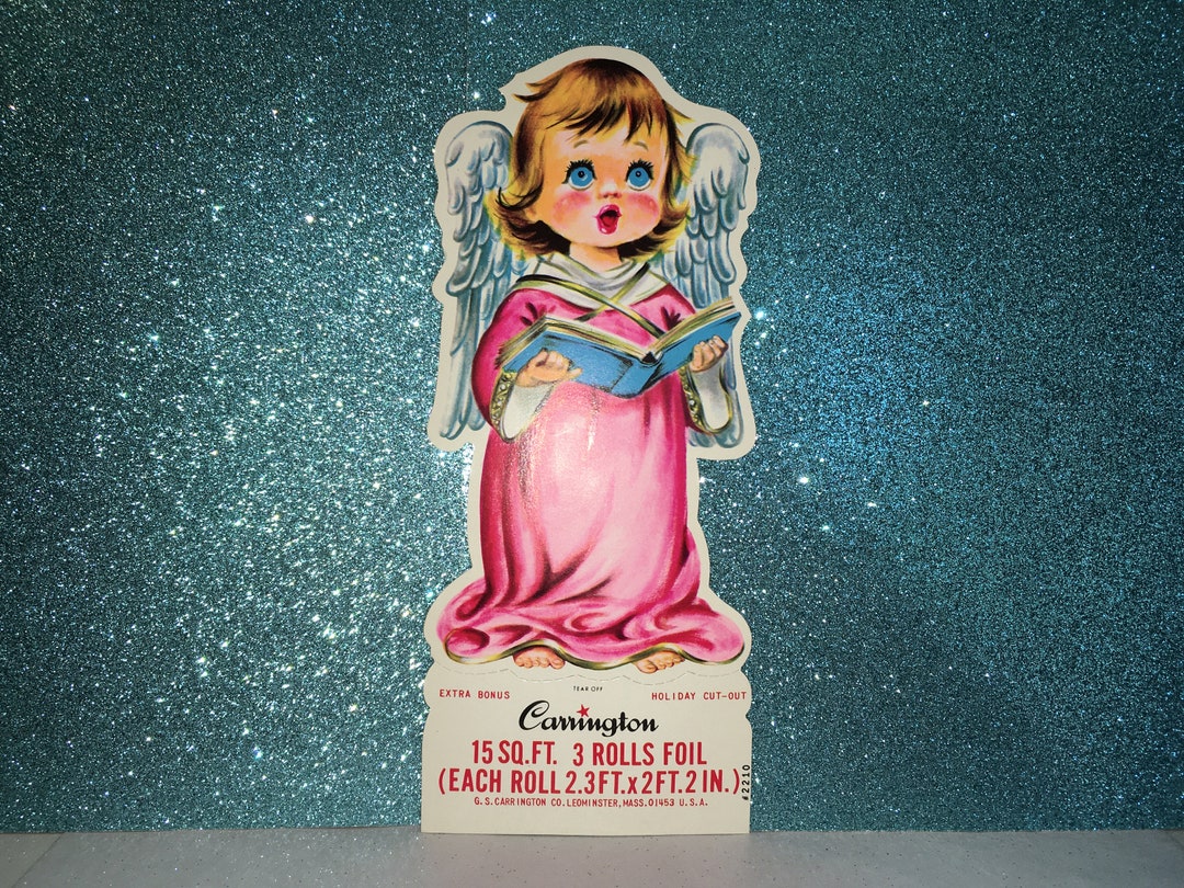 Vintage Angel Die Cut Large 8 1/2 NOS Pristine Angel - Etsy