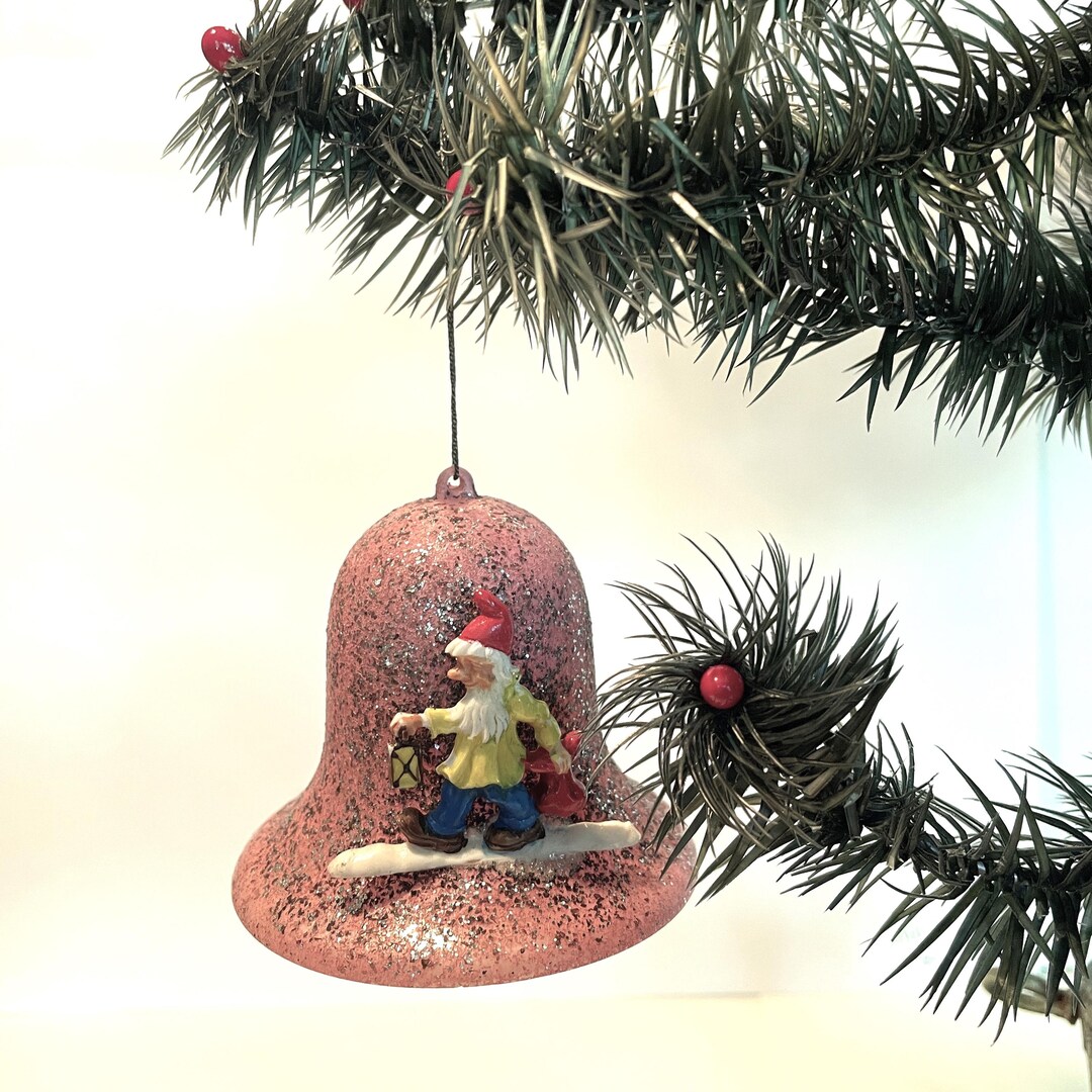 Vintage 1950s German Elf Christmas Ornament: MINTY, RARE Larger Glitter ...
