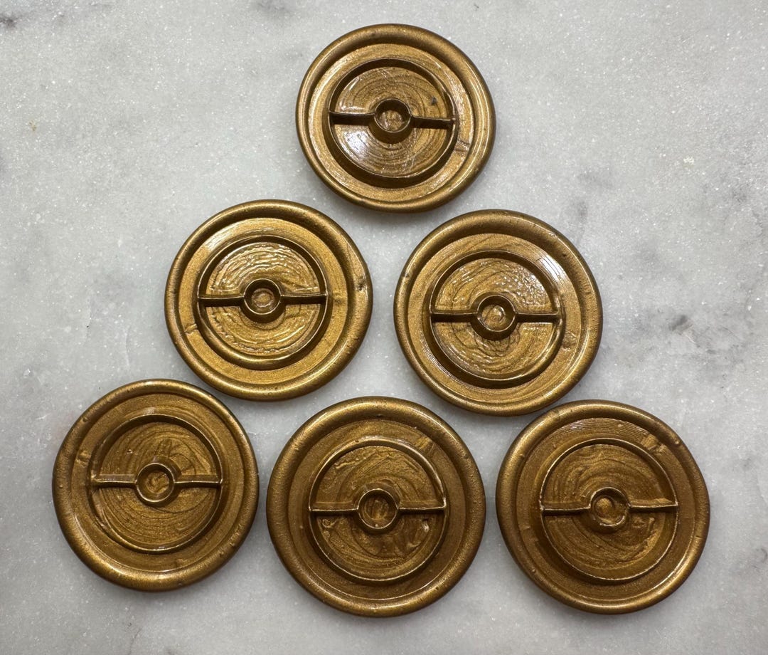 Pokémon Ball Wax Seal | Wedding Wax Seal | 25 Wax Seal Set | Custom Wax ...