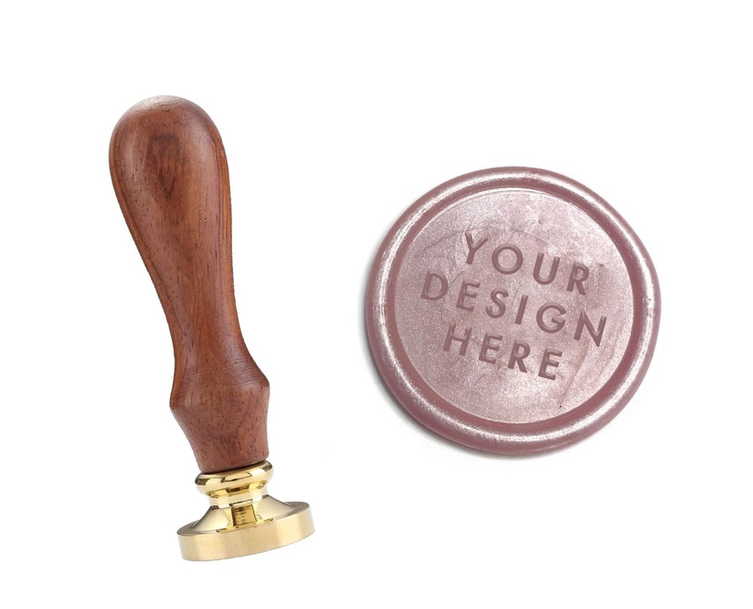 Custom Bronze Wax Stamp Head & Handle | Wedding Invitation Wax Seals - Etsy