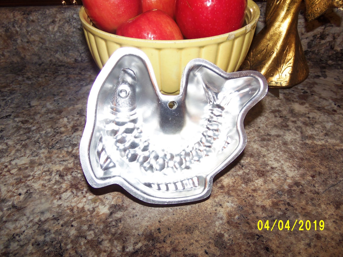 Aluminum Jello Mold Silver Fish Jello Mold Fish Jello Mold - Etsy