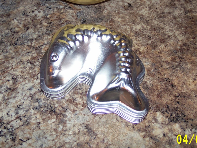 Aluminum Jello Mold Silver Fish Jello Mold Fish Jello Mold - Etsy