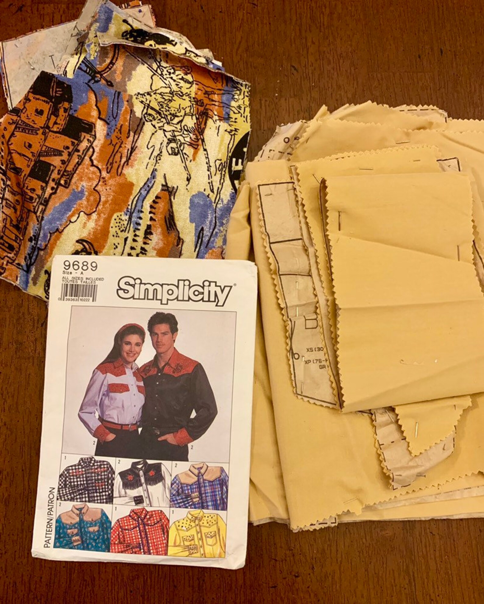 Simplicity 9689 Unisex Decorated Western Shirt Western Shirt | Etsy