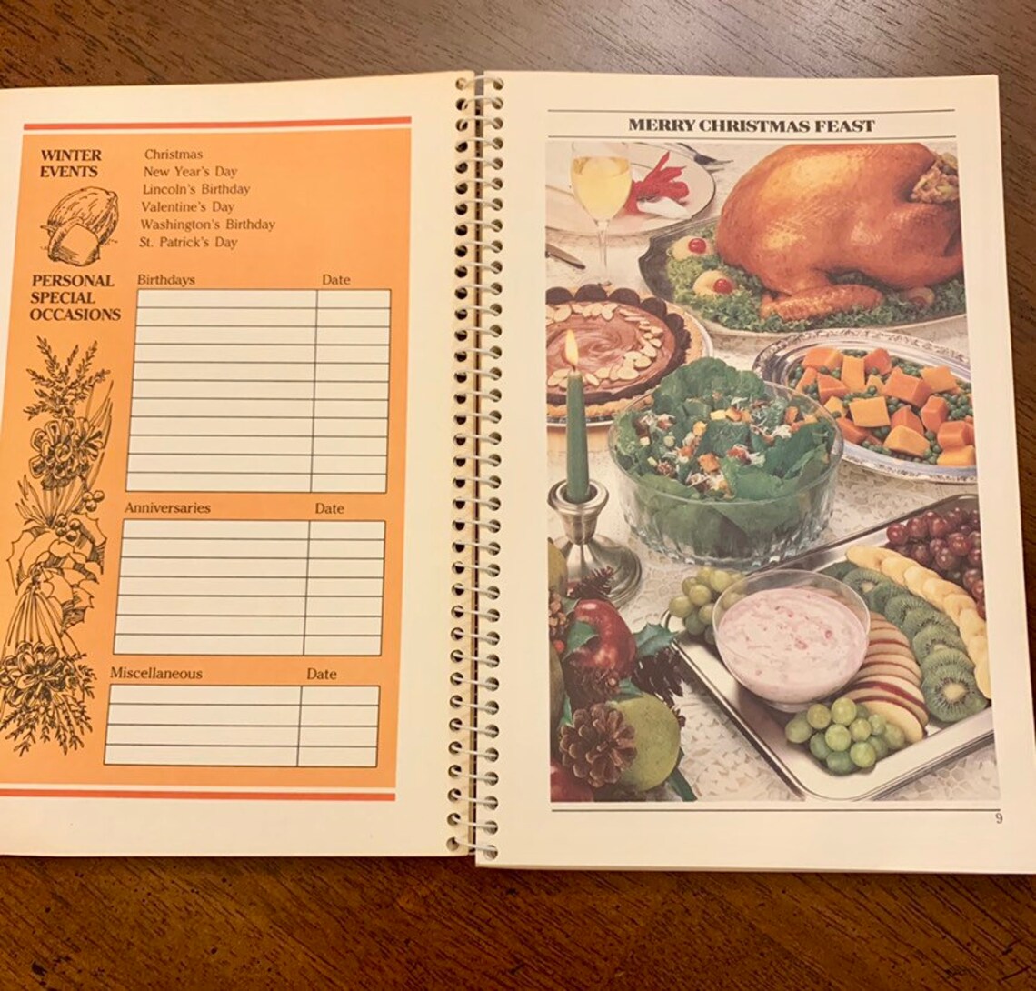 My Holiday Entertainment and Recipe Keepsake Cookbook Holiday - Etsy