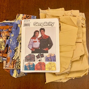 Simplicity 9689 Unisex Decorated Western Shirt Western Shirt | Etsy