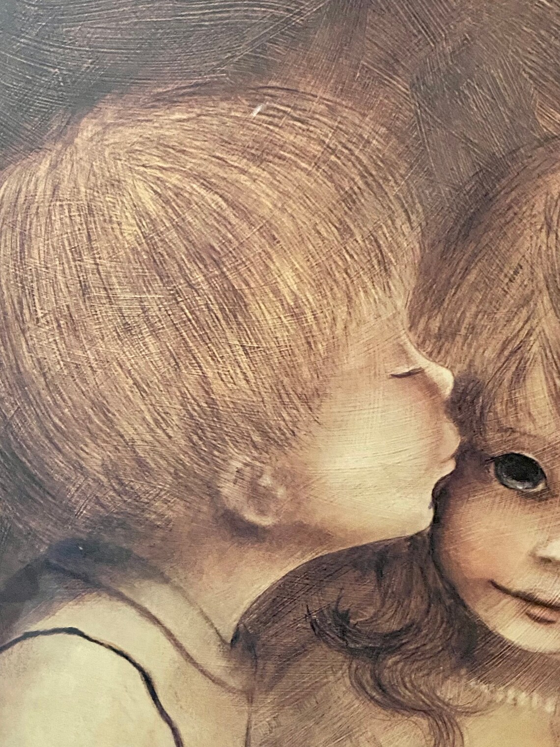 Margaret Kane Art A Little Kiss by Margaret Kane Home | Etsy