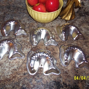 Aluminum Jello Mold Silver Fish Jello Mold Fish Jello Mold - Etsy