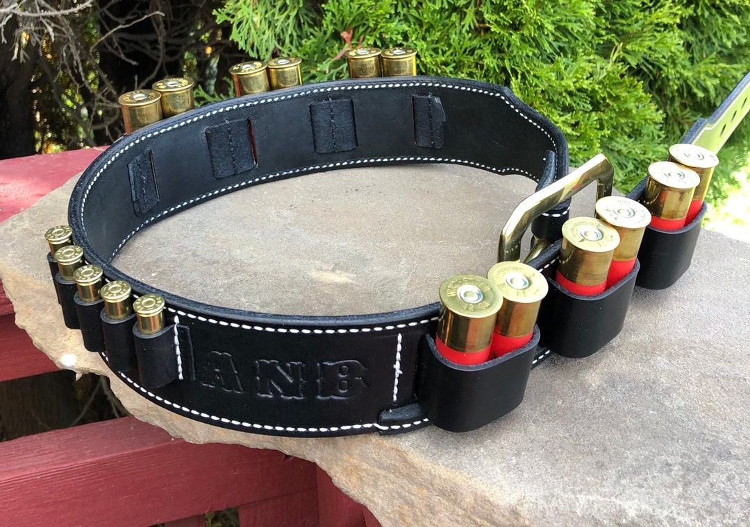 NON-RANGER Style Cartridge Belt 2 Ply, 2.25 Wide, SASS Shooter With ...