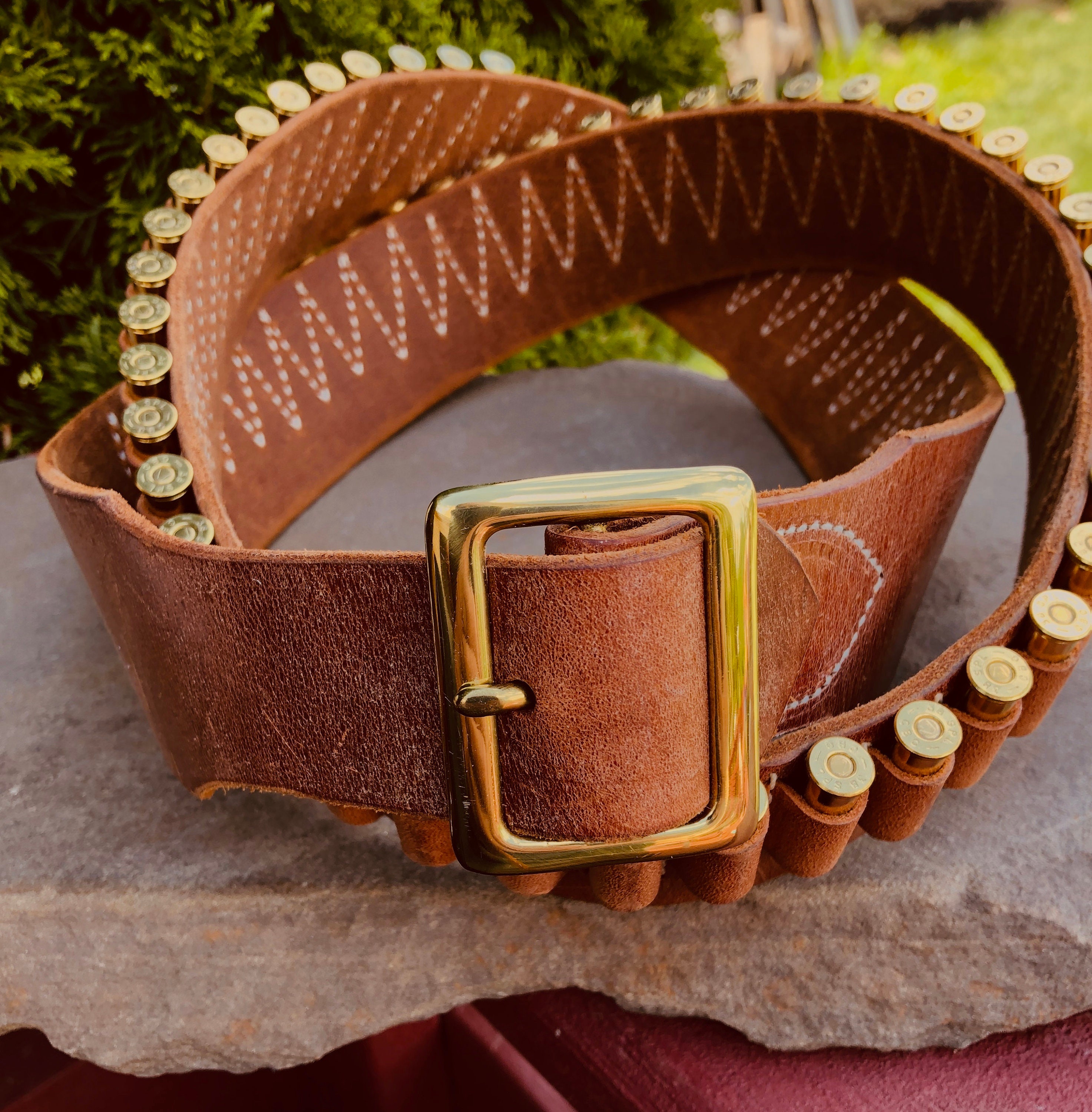 Bandolier 1 PLY Leather, BUCKLE Style 2-1/4" and 3-1/4" All Calibers ...