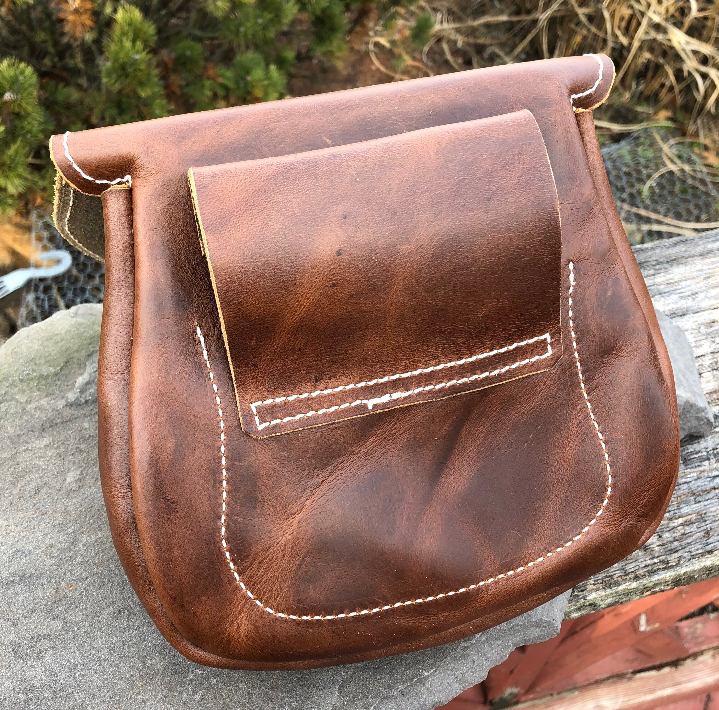 LONG GUN Hunting & POSSIBLES Pouch. In Redwood Brown Top Grain | Etsy