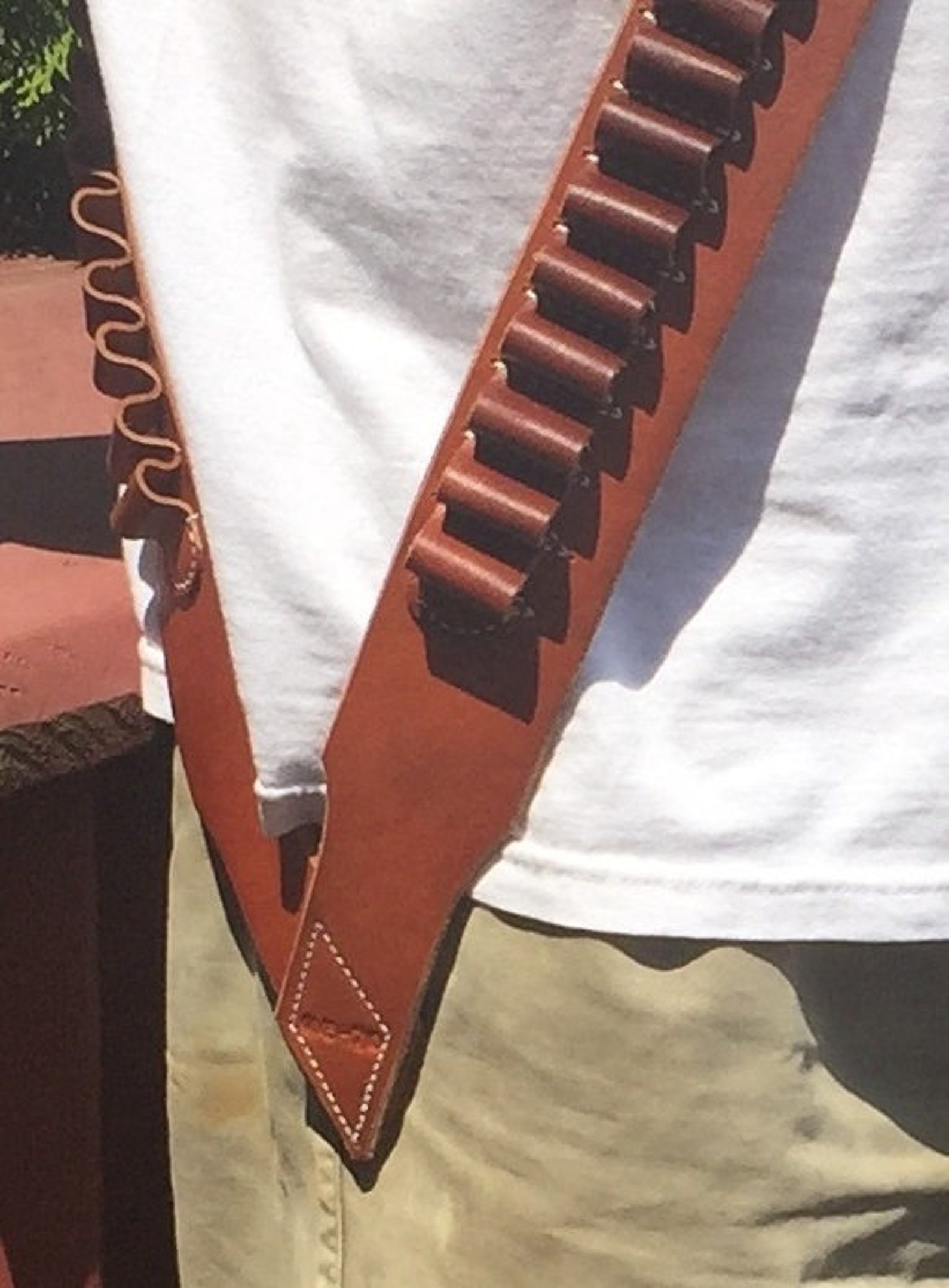 Bandolier 1 PLY Leather, BUCKLE Style 2-1/4" and 3-1/4" All Calibers ...