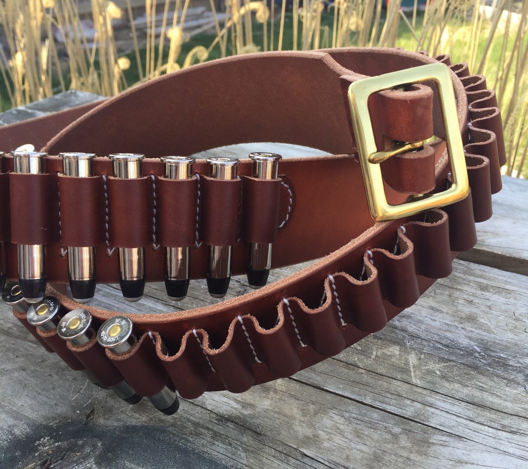 Bandolier 2 PLY Leather, 2-1/4" & 3-1/4 BUCKLE Style Custom Sass Work ...