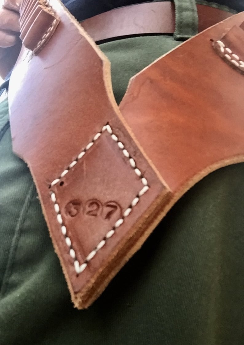 Bandolier 2 PLY Leather 2-1/4 & 3-1/4 BUCKLE Style - Etsy