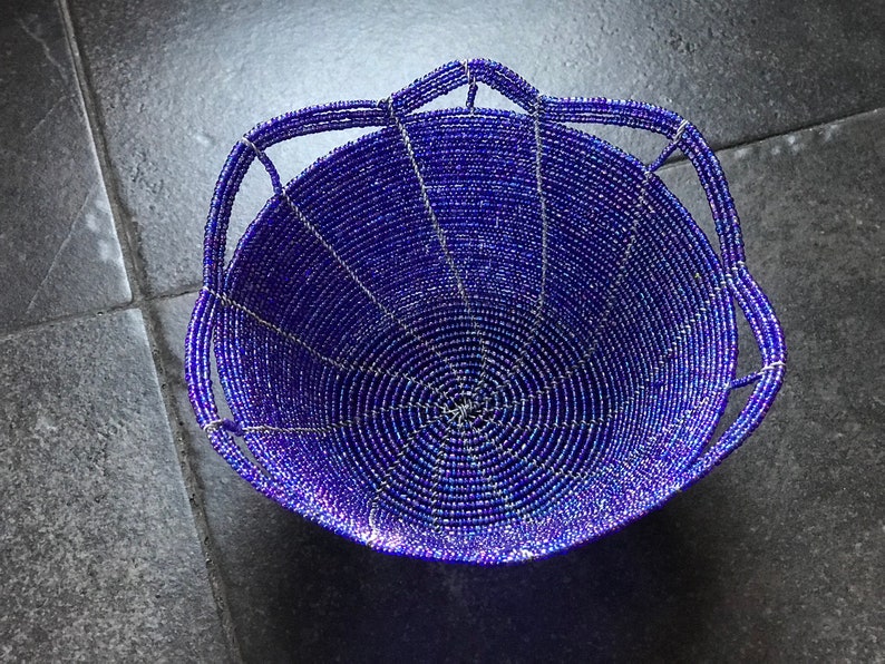 Beaded Basket - Etsy